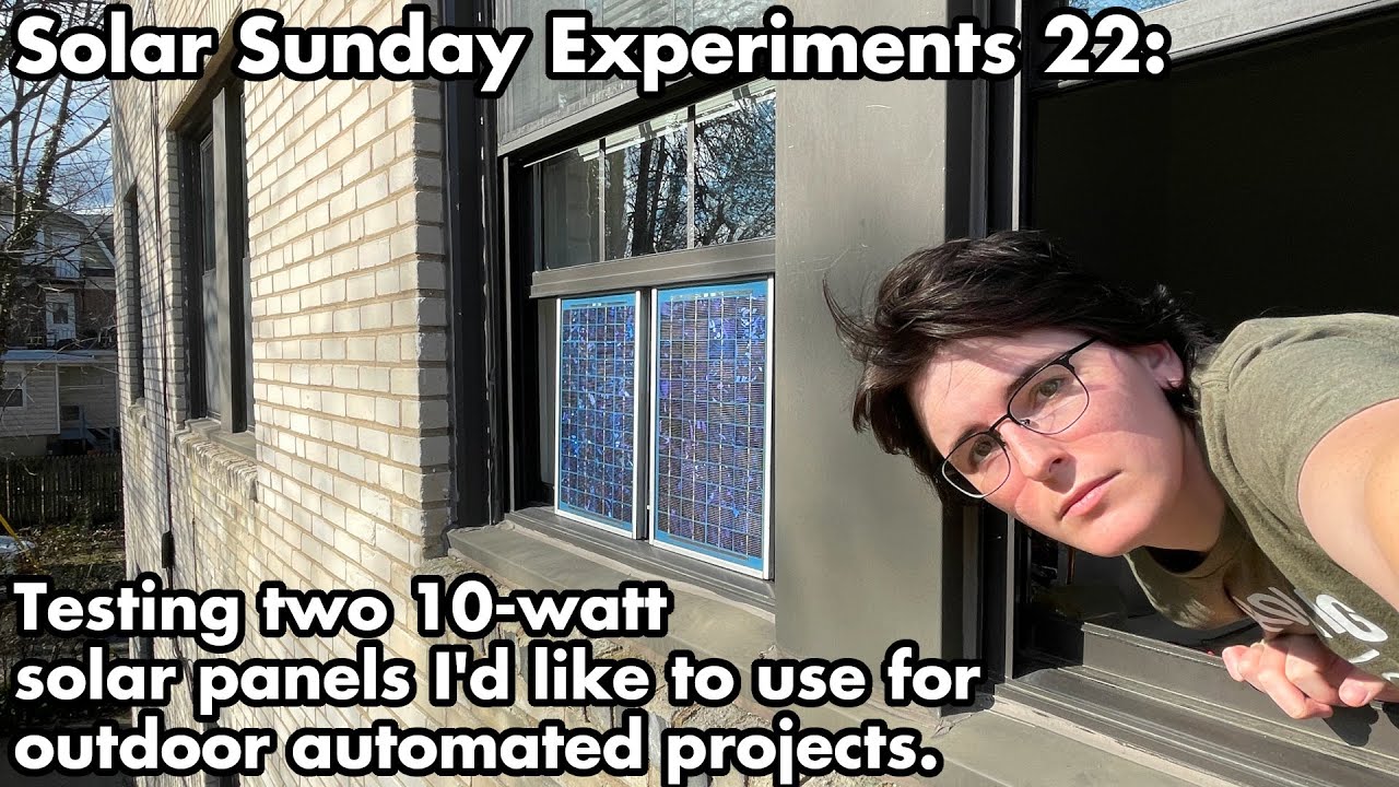 Solar Sunday Experiments 22: Testing two vintage (Solarex?) 10-watt PV ...