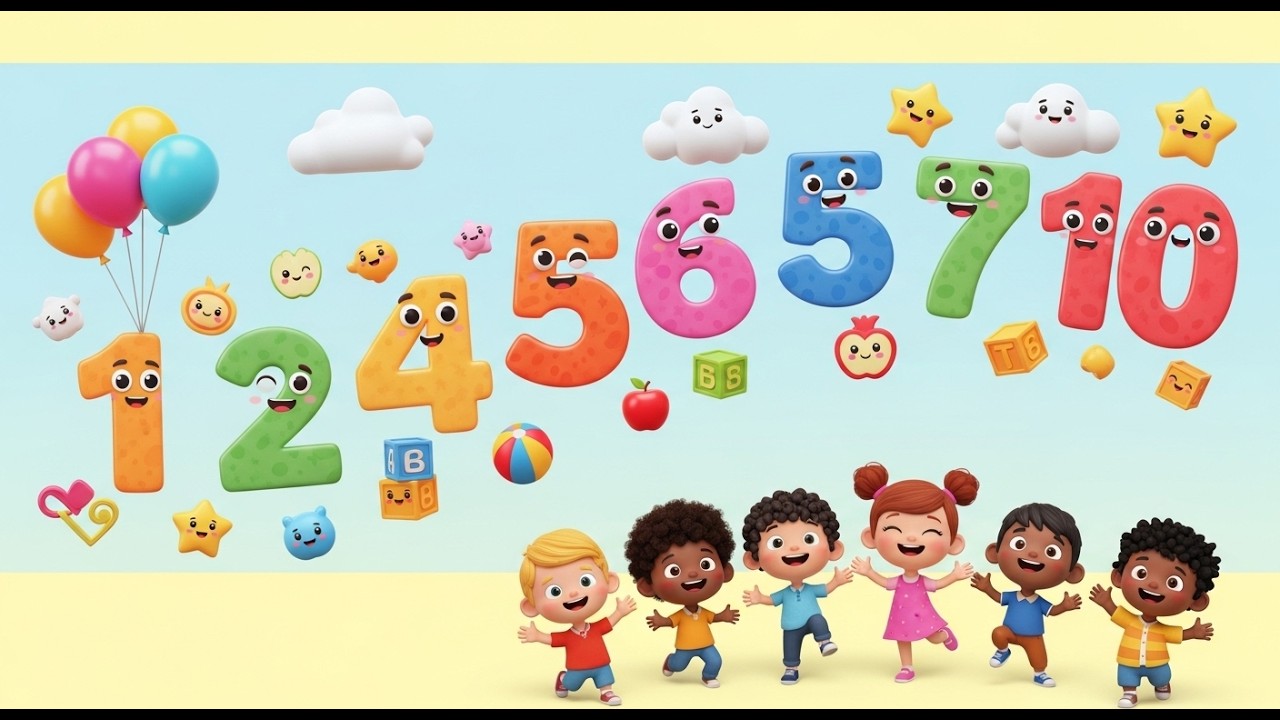 Numbers Song - Learn to Count from 1 to 10 | Nursery Rhymes and Kids ...