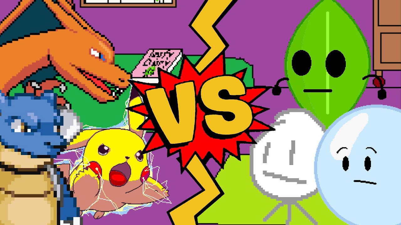 M.U.G.E.N Battles | Blastoise/Charizard/Pikachu vs Leafy/David/Bubble ...