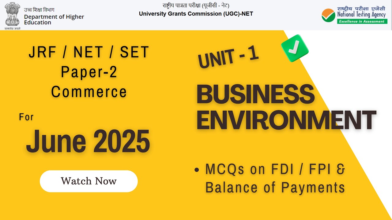 FDI, FPI & Balance of Payments | MCQs for Exams | International ...