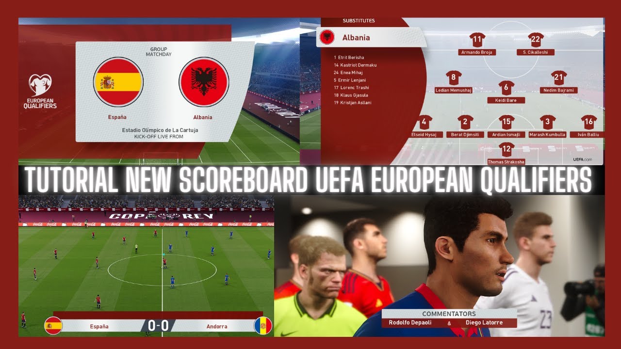 NEW SCOREBOARD EUROPEAN QUALIFIERS 23/24 Version Sider Tutorial ...