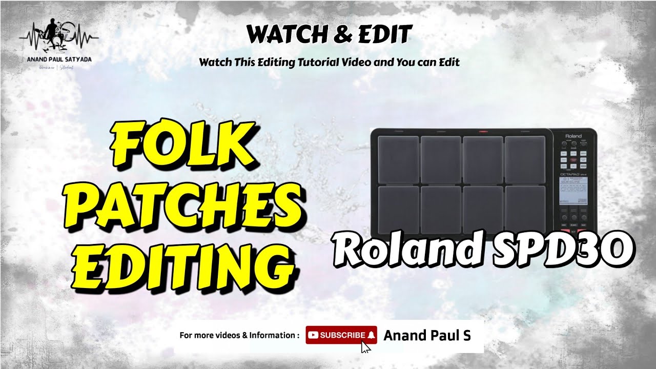 Folk Patches Editing in Roland SPD30 #FreePatches - YouTube