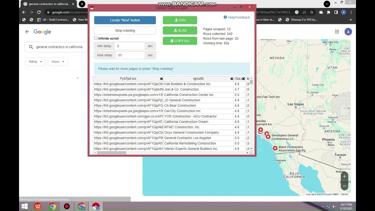 Data Scraper, How to get data, google maps, instant data scraper use - YouTube