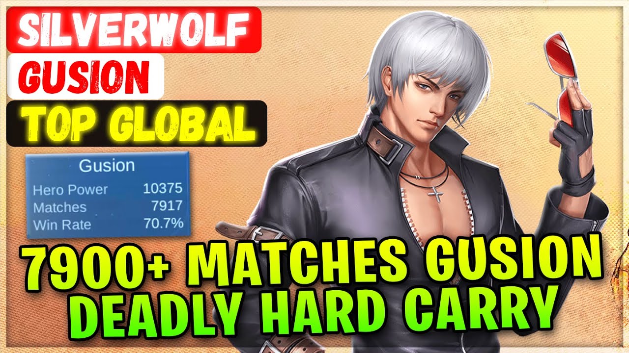 7900+ Matches Gusion Deadly hard Carry [ Top Global Gusion ] SilverWolf AKA Helltaker魔女 - MLBB ...