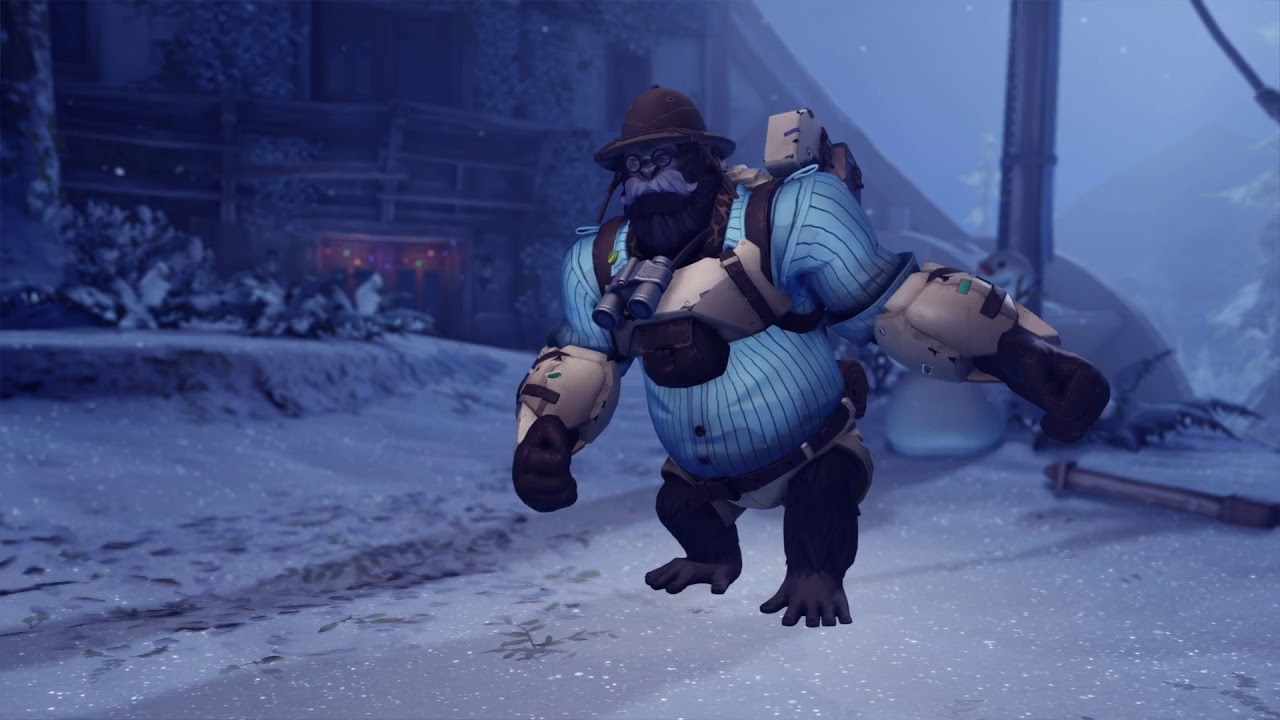 Winston Hello, My Name is Emote with all Legendary and Epic Skins (PS4 ...