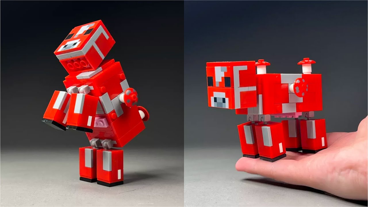 🐂🍄[Part.1] Red Mooshroom Cow_Build & Review LEGO Minecraft Toys ...