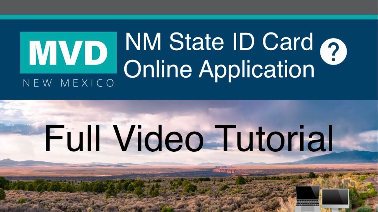 New Mexico MyMVD Online Services State ID Card Online Application Video ...