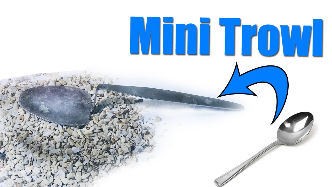 Creating New Mini Trowel With Spare Spoon - how to make mini trowel at ...