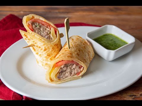 How to make Tapioca Roll with egg, mango and green fillings. - YouTube