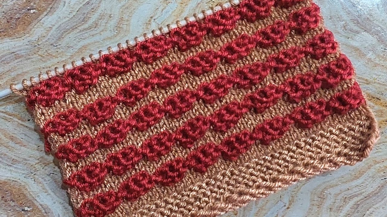 Double colour's sweater design/ Do rang ka design ! Viral video ...