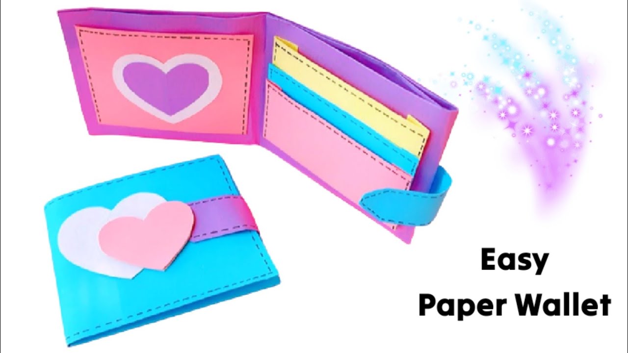 ️Paper wallet | How to make paper purse | paper crafts - YouTube