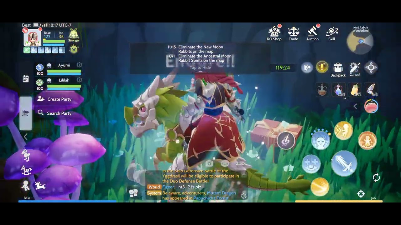 Moon Rabbit Wonderland: Taking down some enemy rabbits (Ragnarok Origin ...