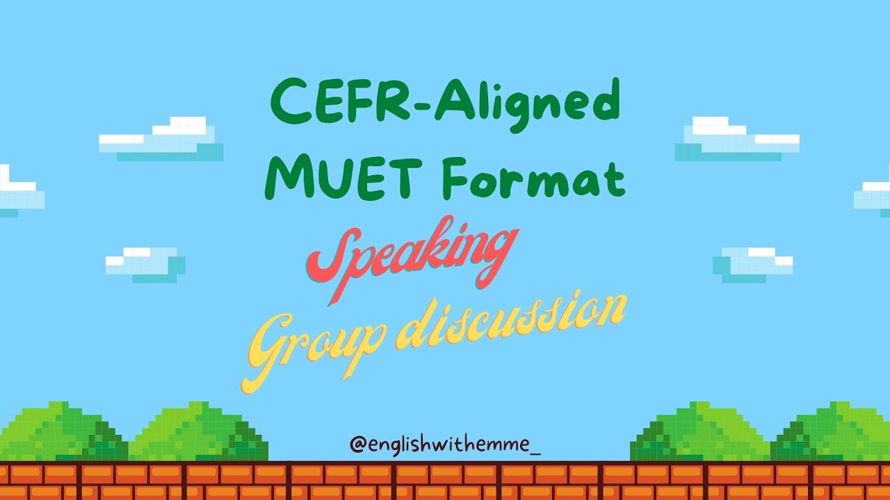 CEFR-Aligned MUET: Speaking (Group discussion) - YouTube