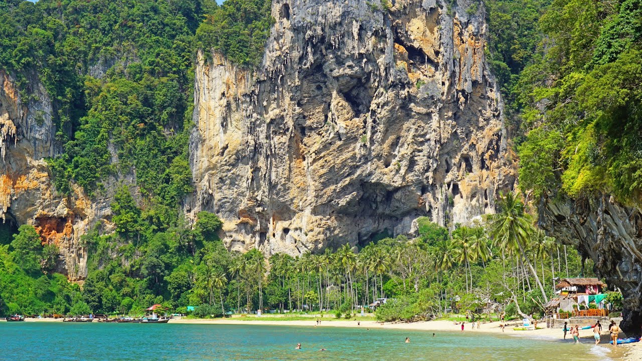 Tonsai Beach Surrounded By Spectacular Cliffs - Krabi, Thailand - YouTube