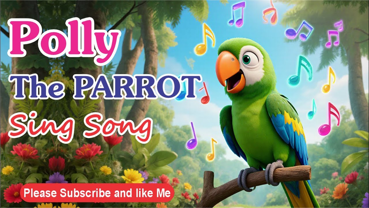 "Polly the Parrot 🦜 | Pet Bird Song for Kids!"|Kids Educator - YouTube