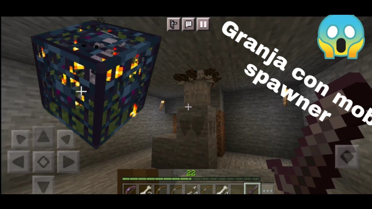 Como hacer una granja de experiencia con mob spawner / minecraft - YouTube