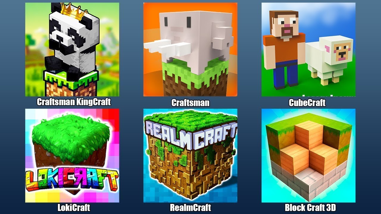 Craftsman,LokiCraft,CubeCraft,RealmCraft,Block Craft 3D - YouTube