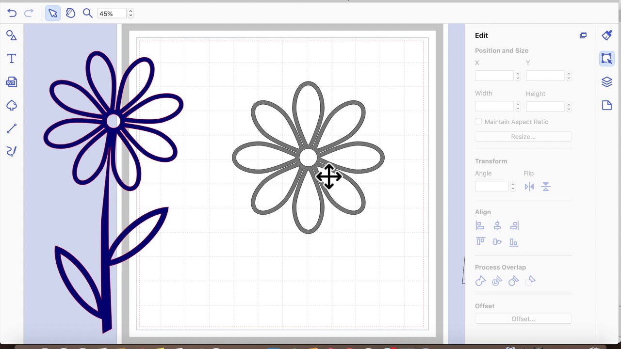 brother scan n cut tutorials contemporary daisy flower - YouTube