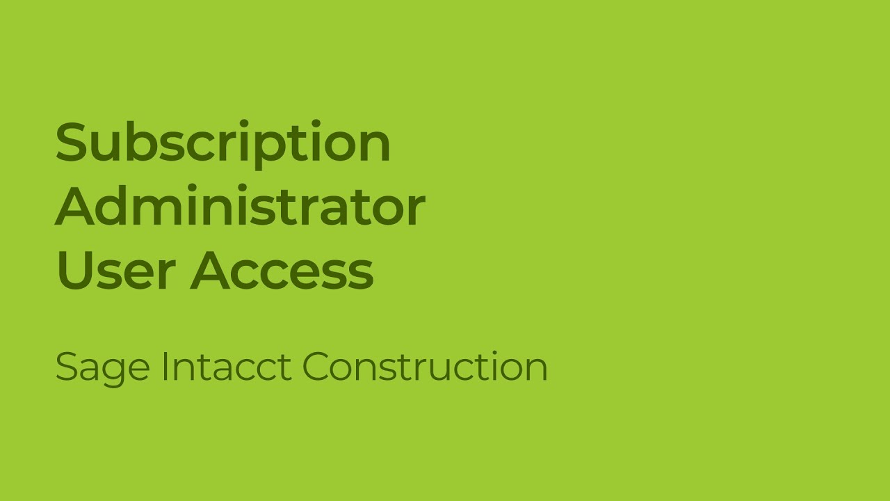 How to Log Into Sage Intacct for the First Time - YouTube