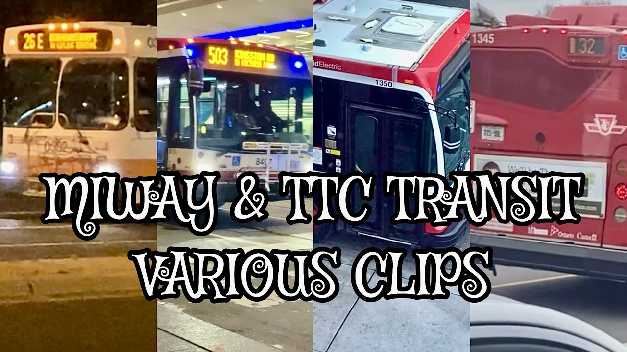 TTC & MiWay Transit Bus & Subway Various Clips November 2022 - YouTube