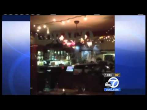 Man in underwear attacks Beverly Hills restaurant   caught on cam