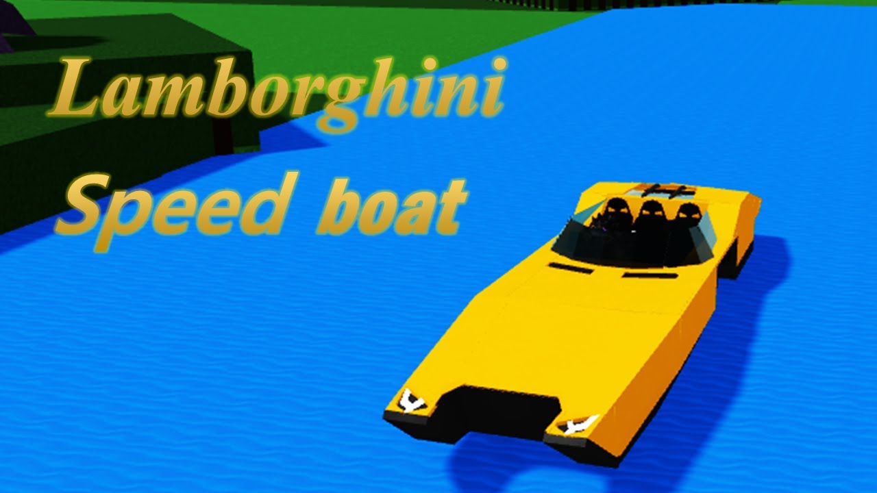 🔨Lamborghini boat [Roblox build a boat for treasure] 로블록스 배만들기 람보르기니 보트 ...