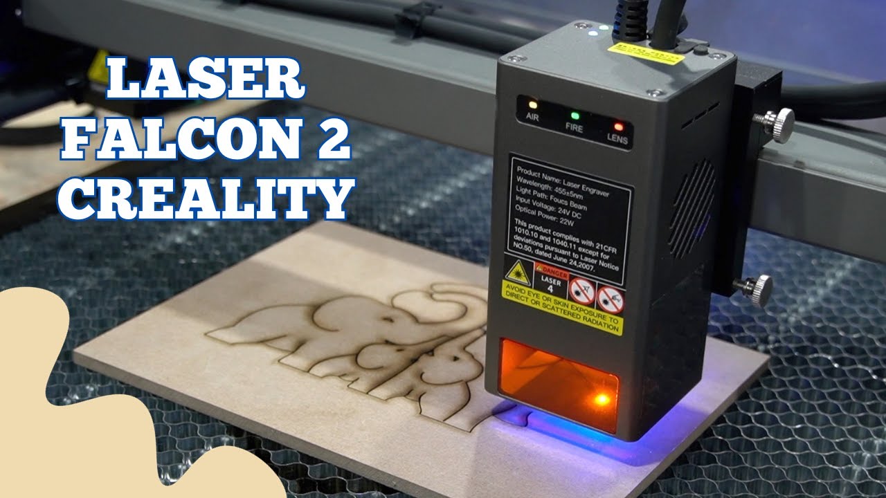 Grabar y cortar con LASER Falcon 2 de Creality - YouTube