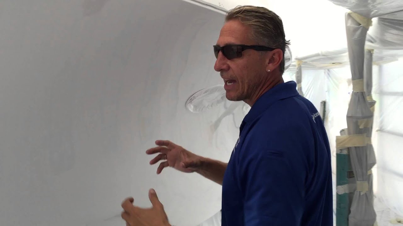 60' Ocean Alexander Hull Painting - YouTube