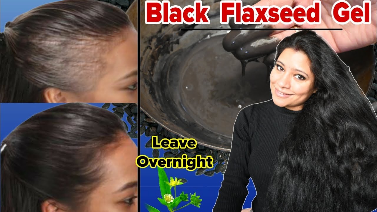 Black Flaxseed Gel To Make Hair Thicker, Longer & To Regrow Hair ...
