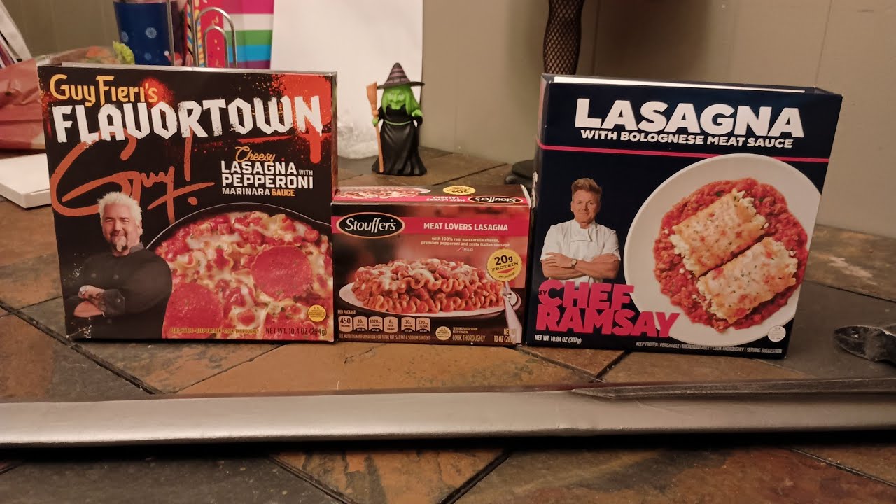 Ultimate Lasagna Taste Test! Guy Fieri vs Gordon Ramsay vs Stouffer's ...