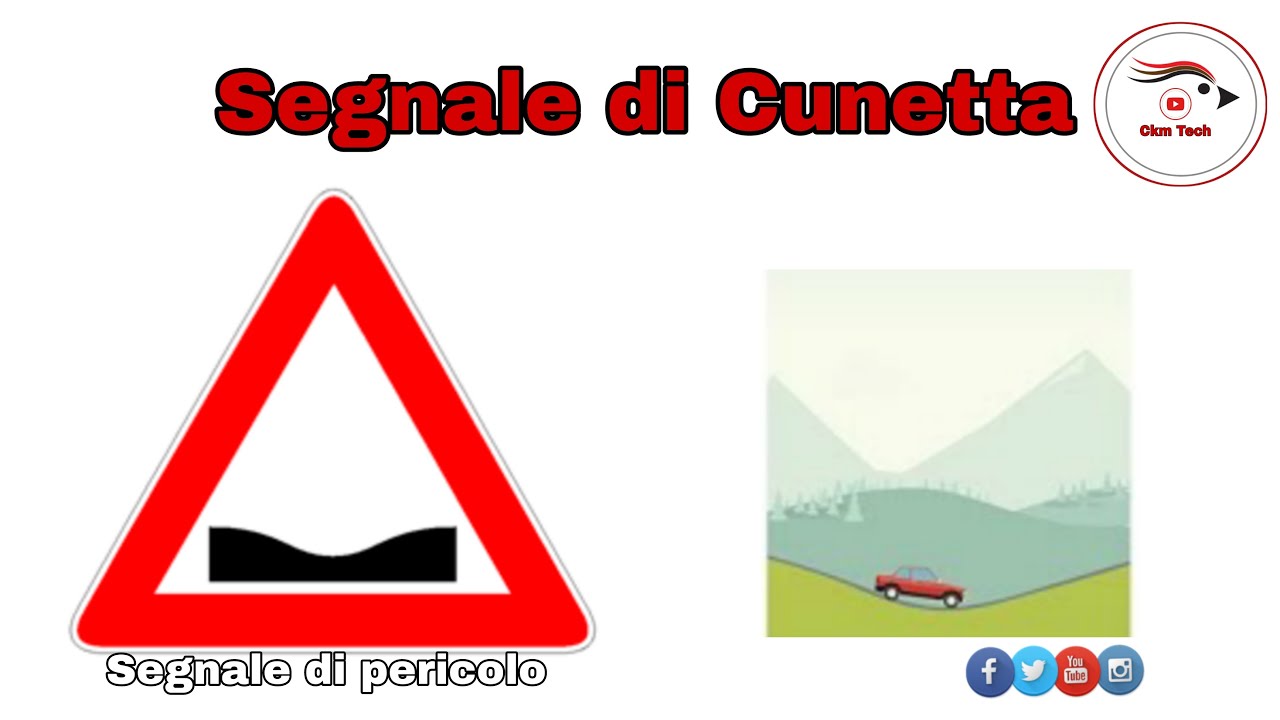 Segnale di Cunetta - Segnale di pericolo - quiz - YouTube