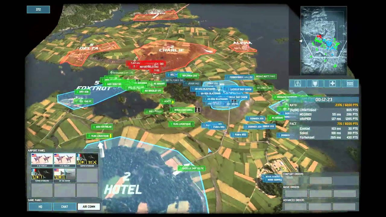 Wargame AirLand Battle 3v3 on Trondheim using All NATO Full Deck - YouTube