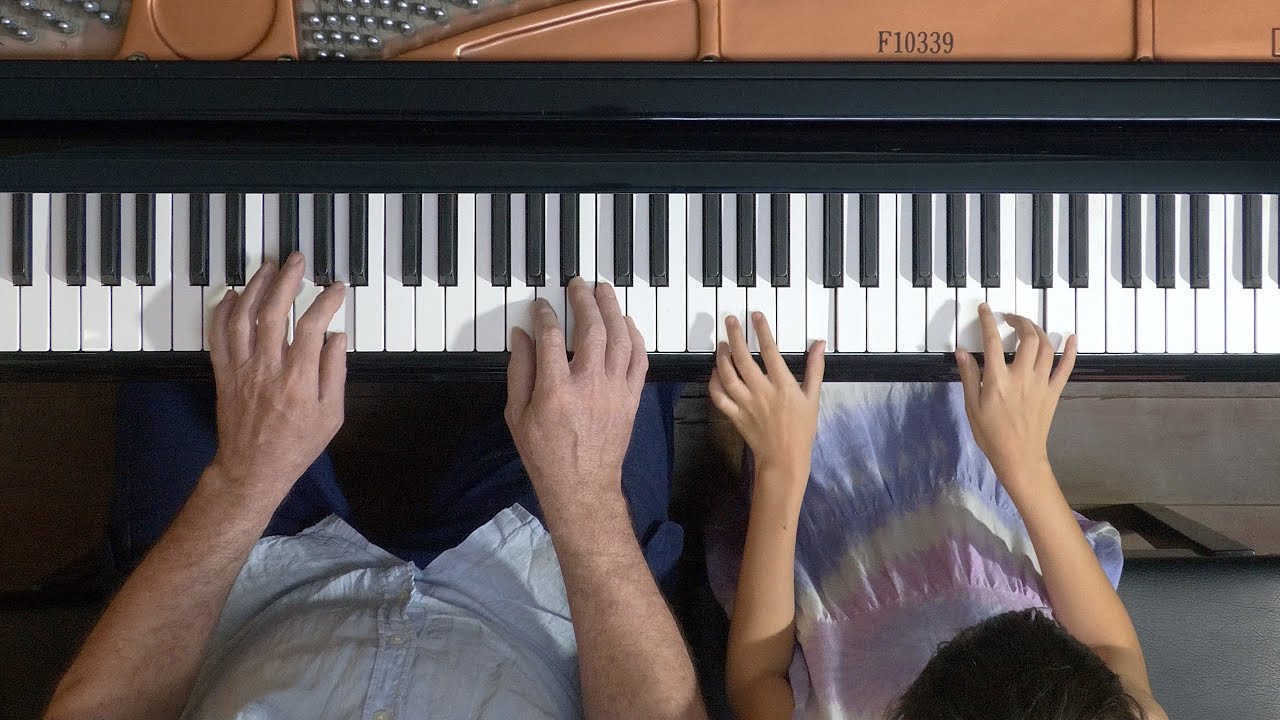 Daddy Daughter Piano Duet "Take a Walk" - YouTube