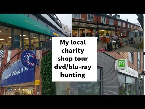 Local charity shop tour dvd/blu-ray hunting - YouTube