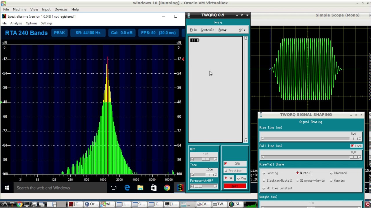 Spectralissime, the Spectrum Analyzer by VB-AUDIO - single shot tone ...