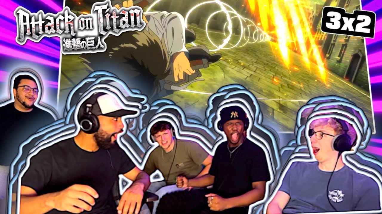 HUMANS vs. HUMANS?! First Time Reaction to Attack On Titan 3x2 ...