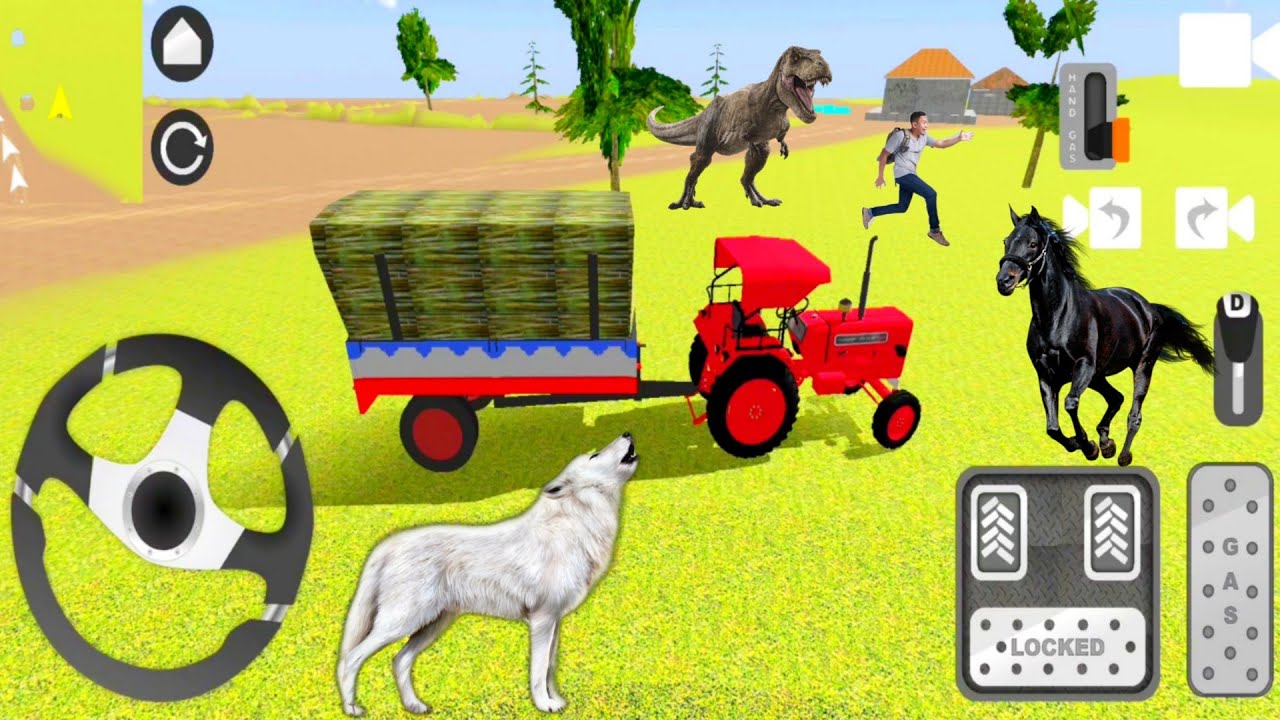 New Red Color Tractor Add In This Game || Simulator Game || Zkb Gamer ...