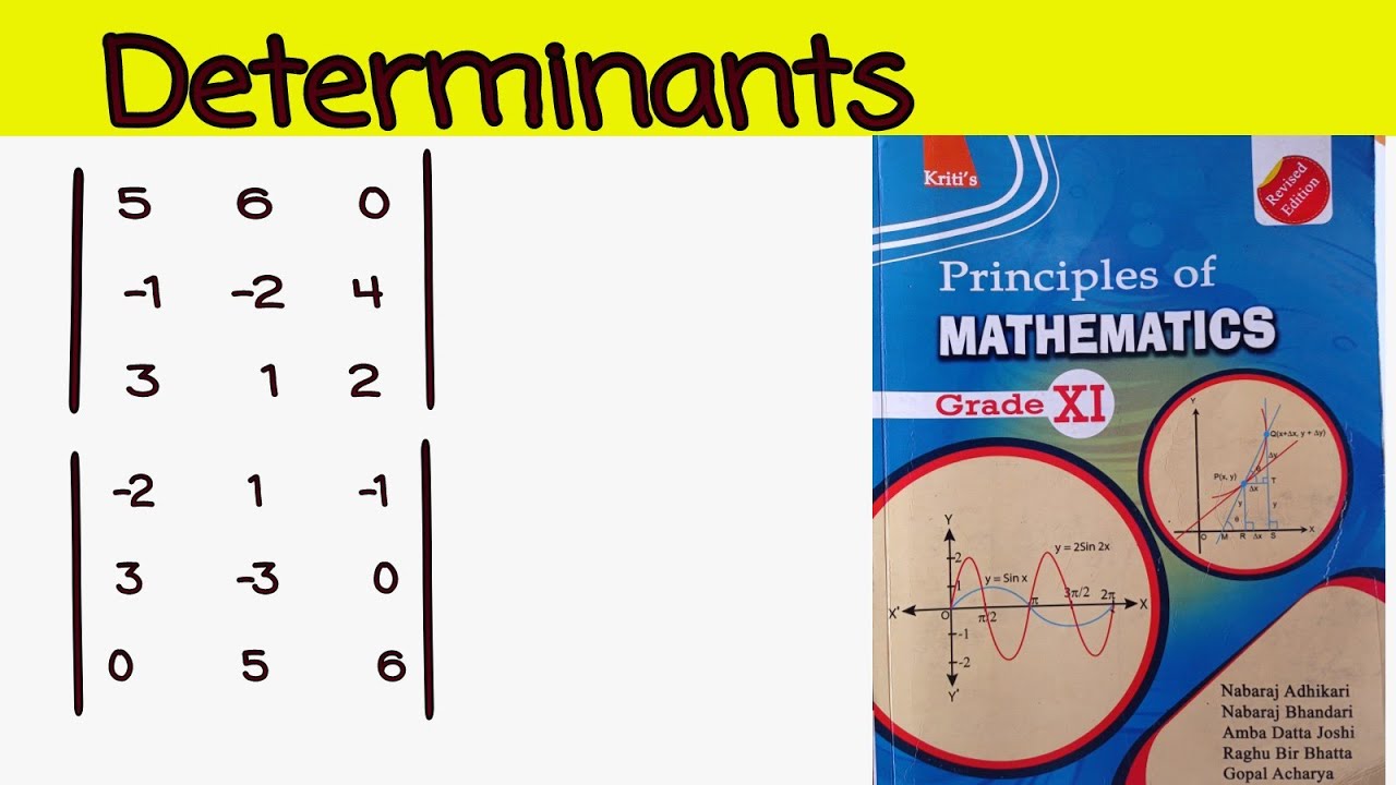 1.(c) (d) Determinants class 11| principles of Mathematics - YouTube