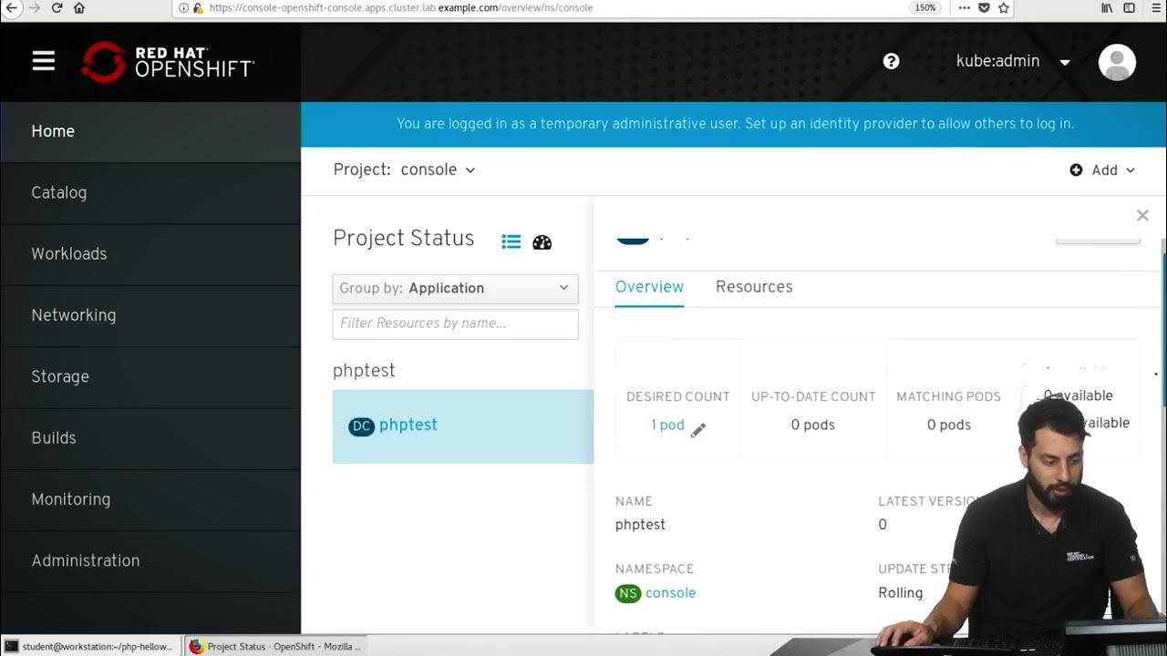 9 Creating Applications with the OpenShift Web Console - YouTube