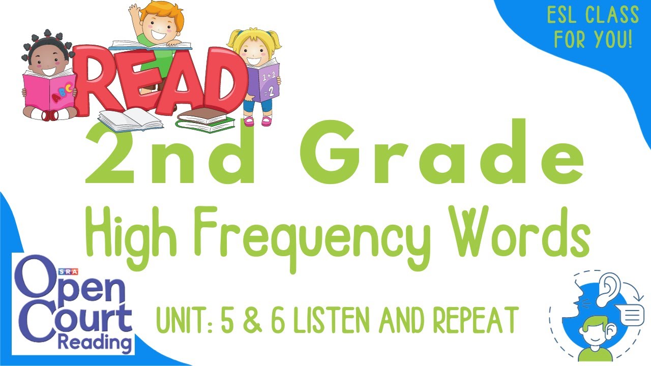 Open Court Reading: 2nd Grade's High Frequency Words (Units 5-6) | ESL ...