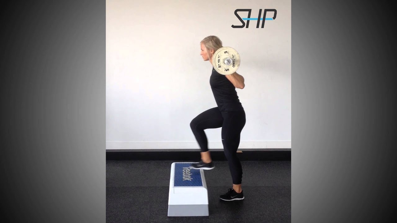 Barbell Russian Step Up - YouTube