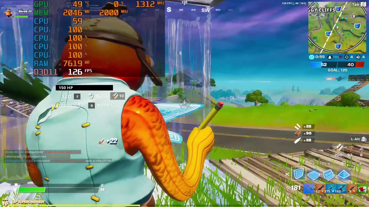 Fortnite: Low settings Max 3D resolution | i5 7500 + rx 580 8gb + 16gb ...