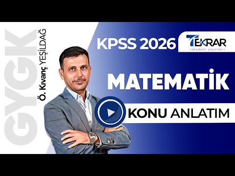 Matematik - Eşitsizlikler Soru Çözümü 1 - Ö. Kıvanç Yeşildağ