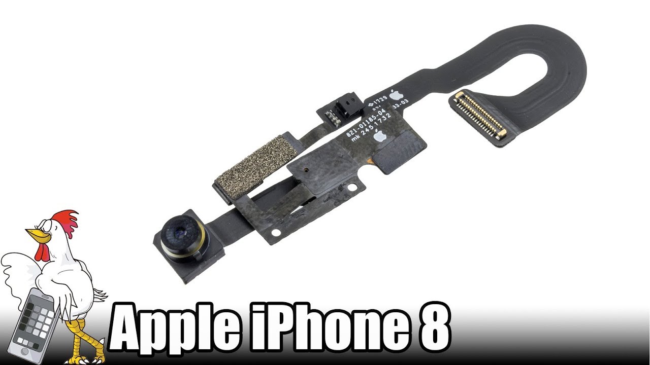 Guía del Apple iPhone 8: Cambiar flex de cámara delantera - YouTube