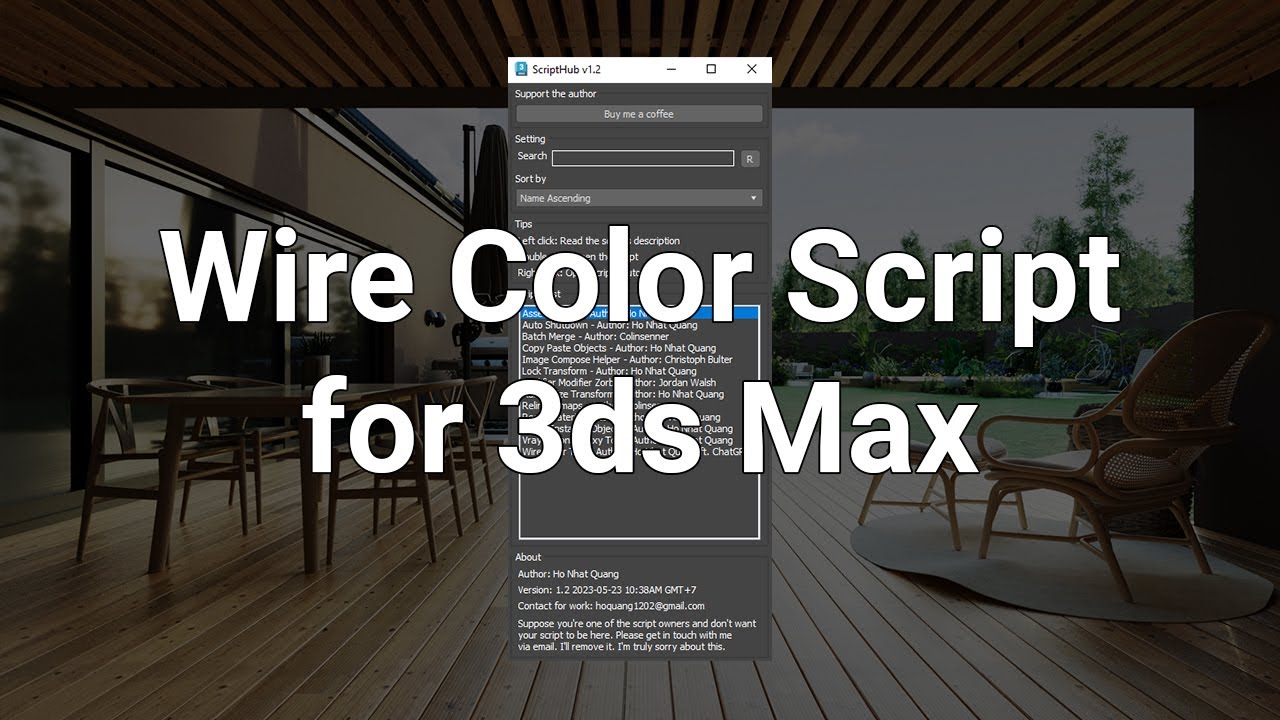 How to use the Wire Color Tool for 3ds Max - YouTube