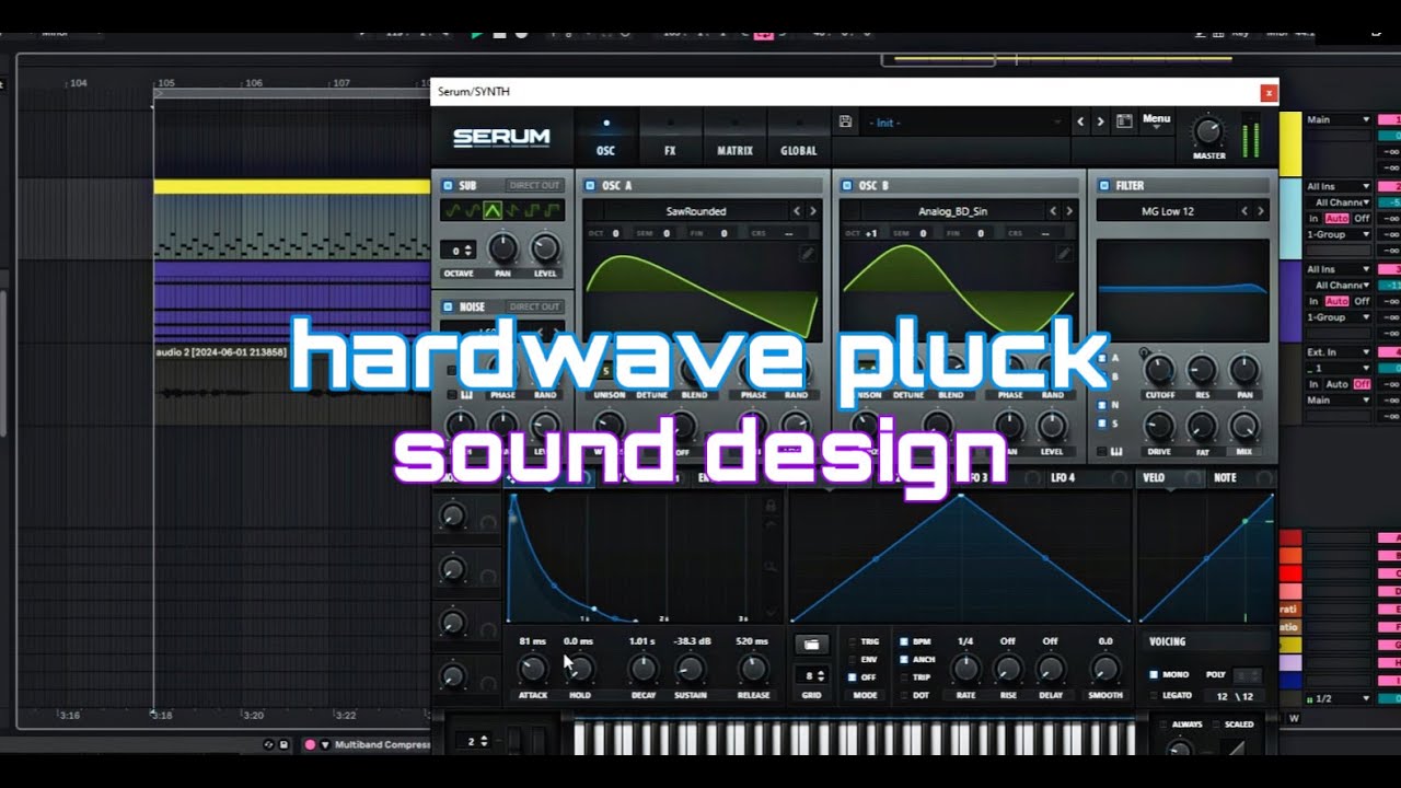how to make a HARDWAVE pluck in SERUM - YouTube