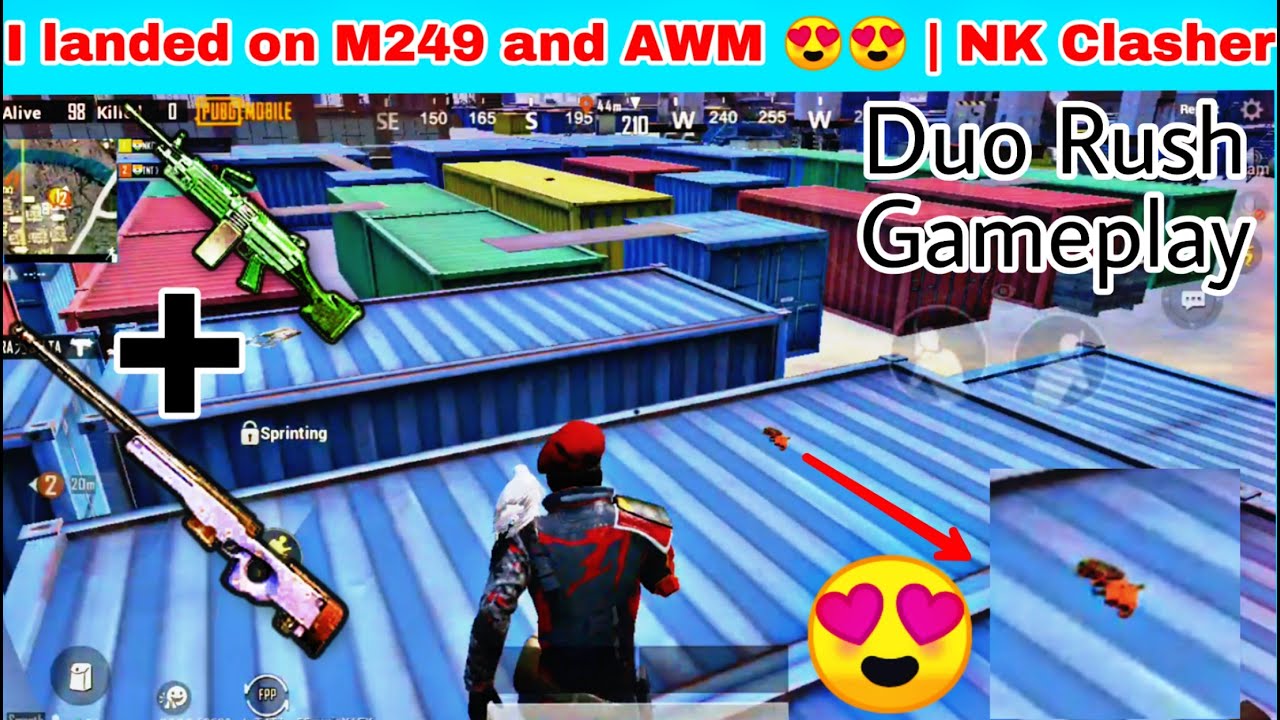 I landed on Flare Gun और उसके बाद सिर्फ तबाही मचाई 😍 | M249 and AWM ...