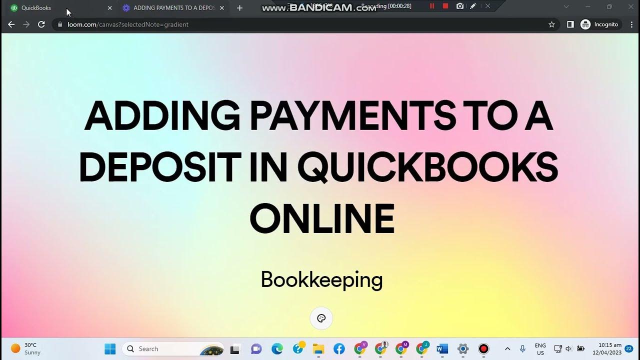 ADDING PAYMENTS TO A DEPOSIT IN QUICKBOOKS ONLINE YouTube adding-payments-to-a-deposit-in-quickbooks-online-youtube