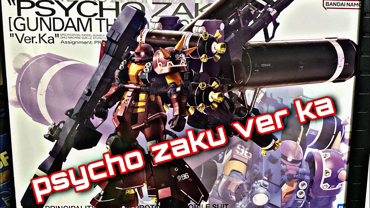 รีวิว แกะกล่อง psycho zaku ver ka - YouTube