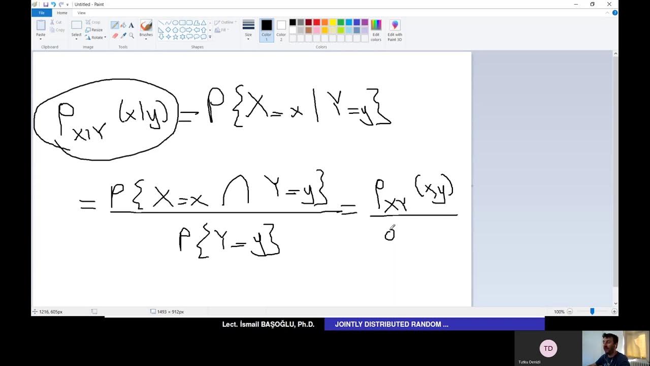 Probability Theory 74 Conditional Distributions of Discrete Random Variables Part I - YouTube